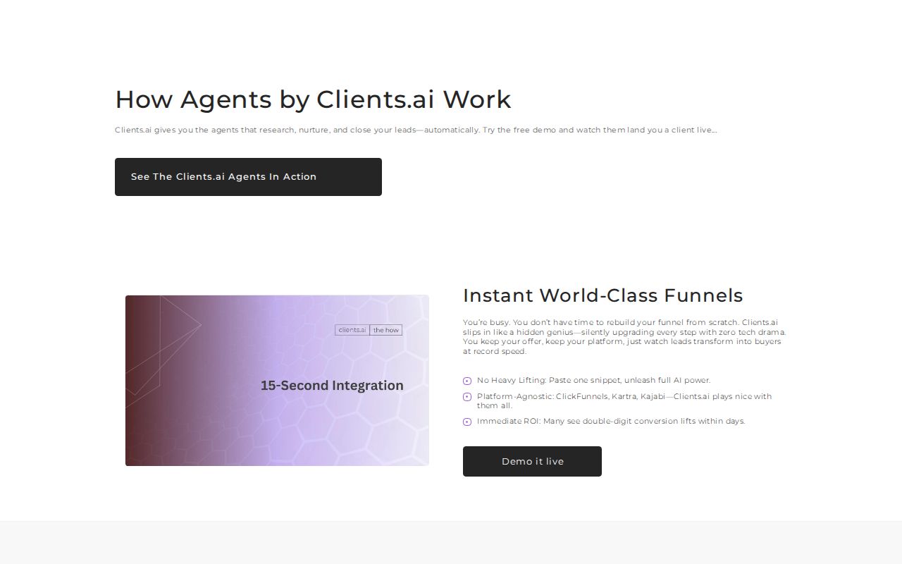 Get more clients with Agents by Clients.ai | Best AI Marketing Tools & Automation